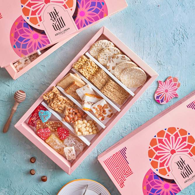waffarha | علب حلاوة المولد بكل الأحجام بخصم 25% من فروع حلويات أبواللبن